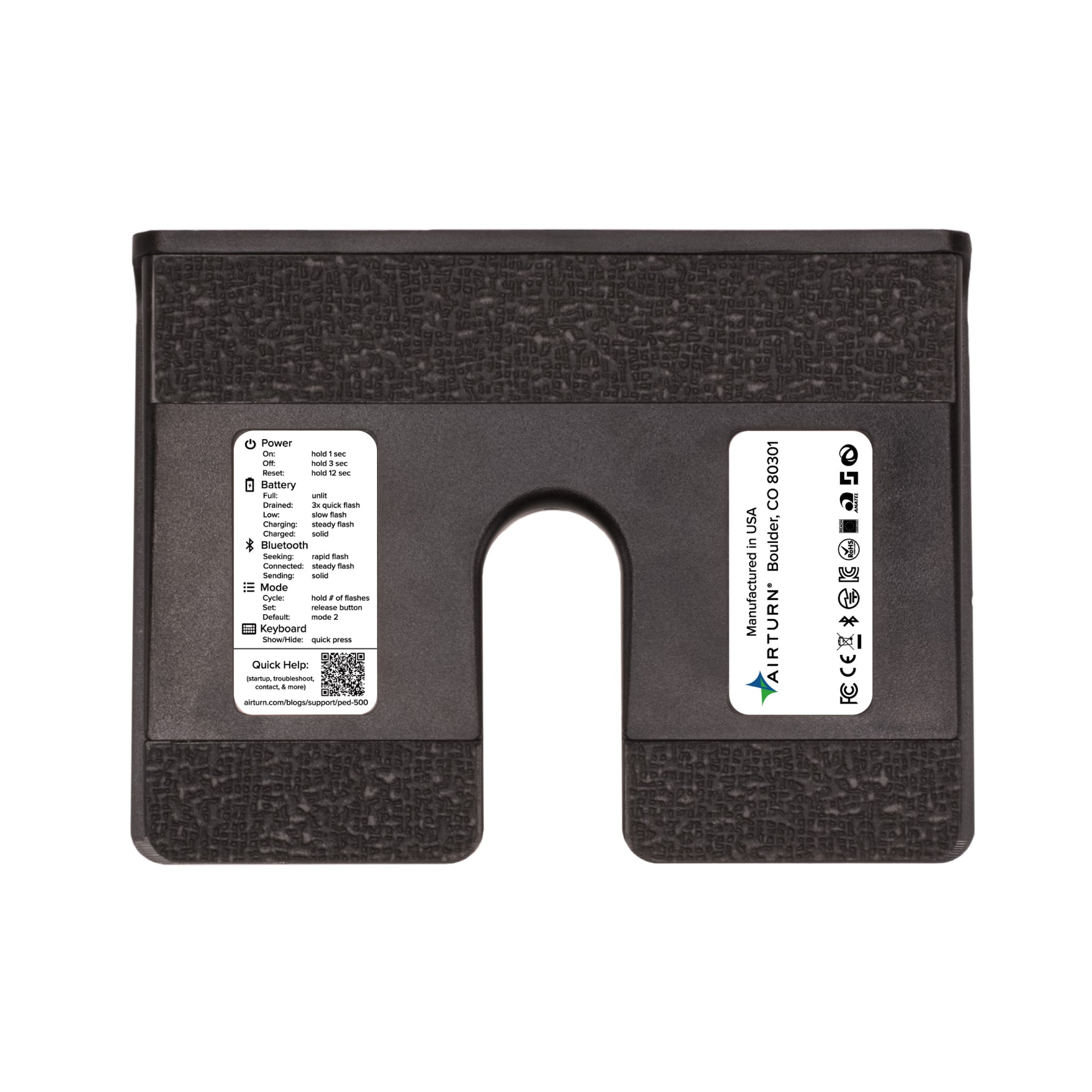 AirTurn PED500 Bluetooth Pedal Page Turner Teleprompter App Controller